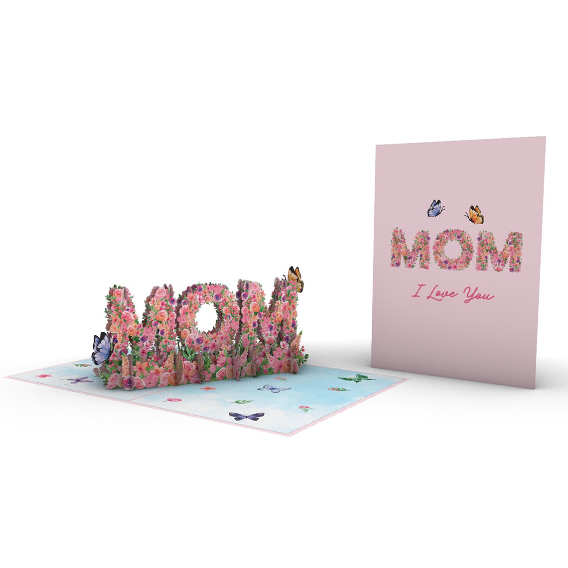 MOM MOTHER'S DAY Pop up Card Flowers for Mother I Love Mom Flowers Pop ...
