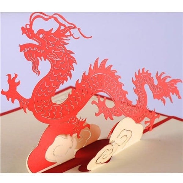 Dragon Pop up Card - Etsy