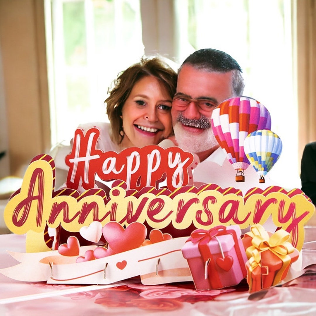 HAPPY ANNIVERSARY Pop up Card - Together Forever Card - 3D Milestone ...