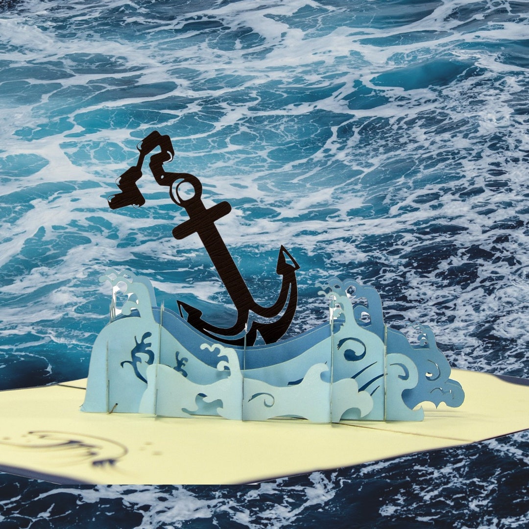 ANCHOR Pop up Card You're My Anchor Card 3D Appreciation Card Deep ...