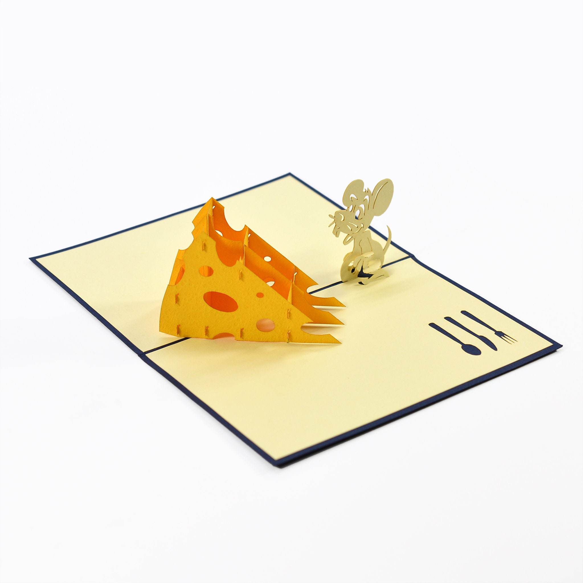Mouse & Cheese Pop up Card: Cocktail Party Invitation - Etsy
