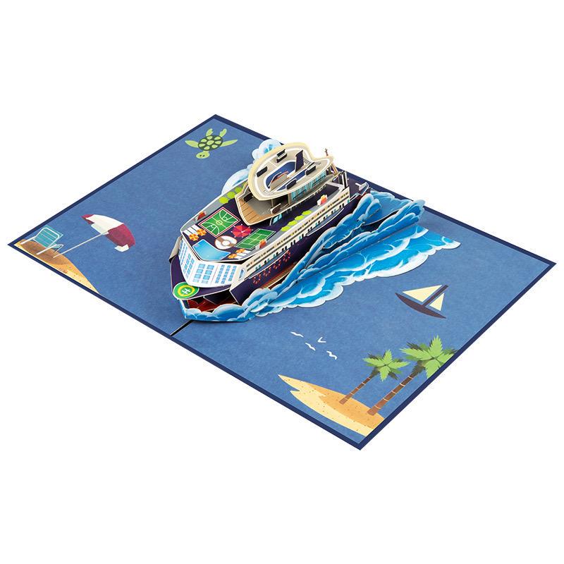 Cruise Ship Pop-up Card: 3D Ocean Liner Vacation Gift - Etsy