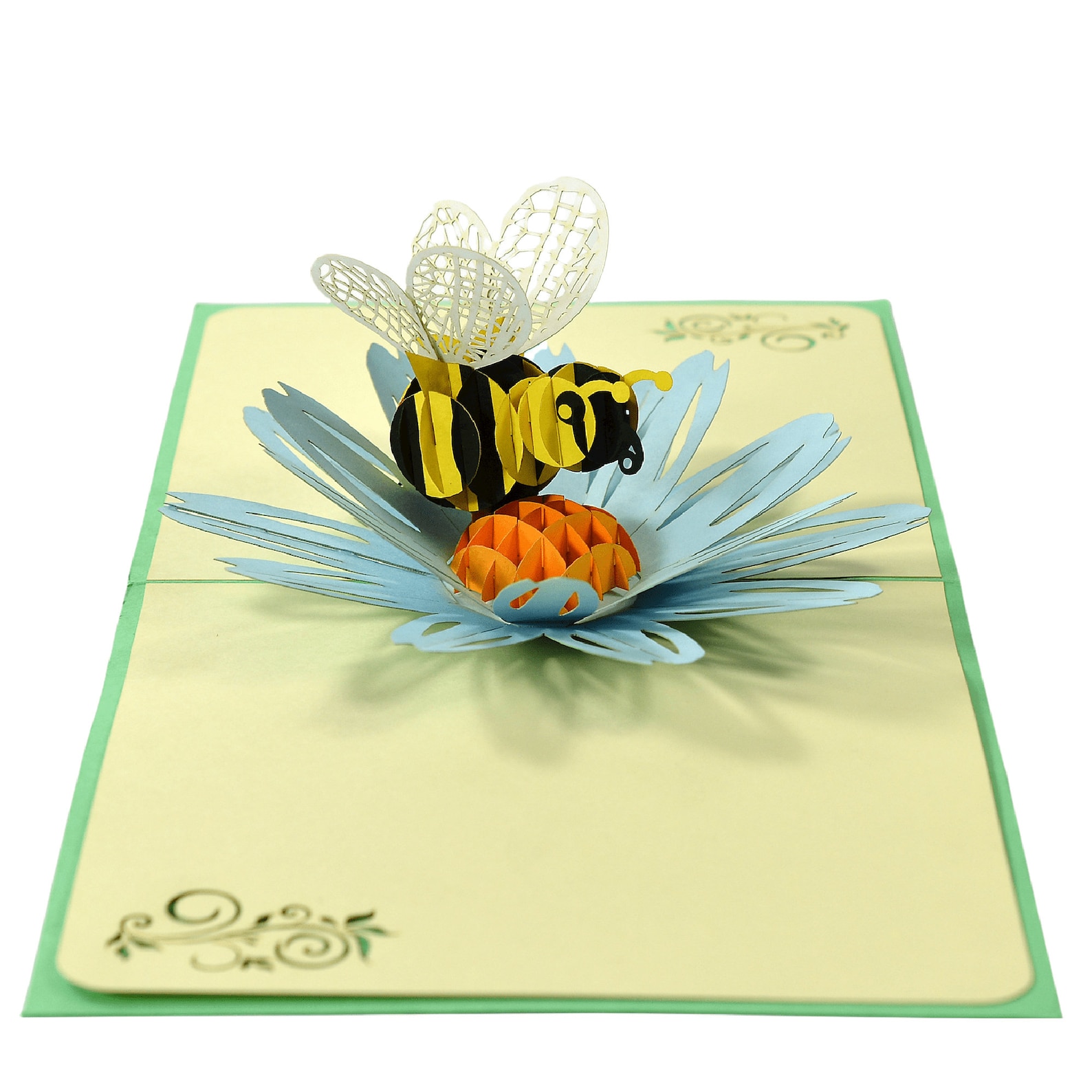 Let It Bee Pop up Birthday Card 3D Daisy and Bee Card, Bumblebee 3D Birthday Card - Etsy