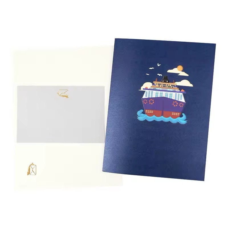 Cruise Ship Pop-up Card: 3D Ocean Liner Vacation Gift - Etsy