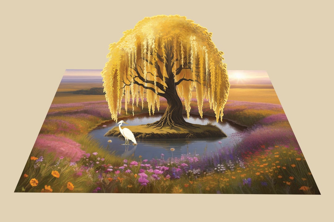 TREE OF LOSS Pop up Card Sincere Sympathy Card Bereavement Card ...