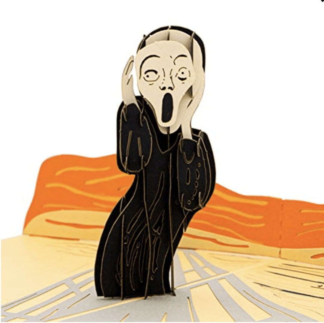 The Scream Pop up Card - Etsy