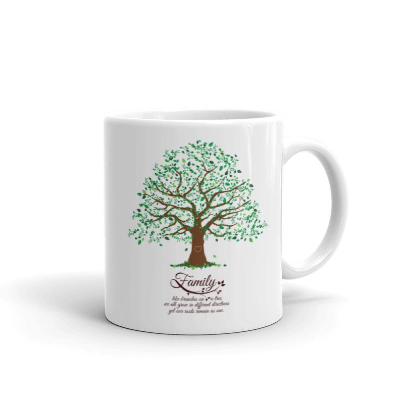 Genealogy Family Tree Roots and Branches 11 Oz. Ceramic Coffee - Etsy