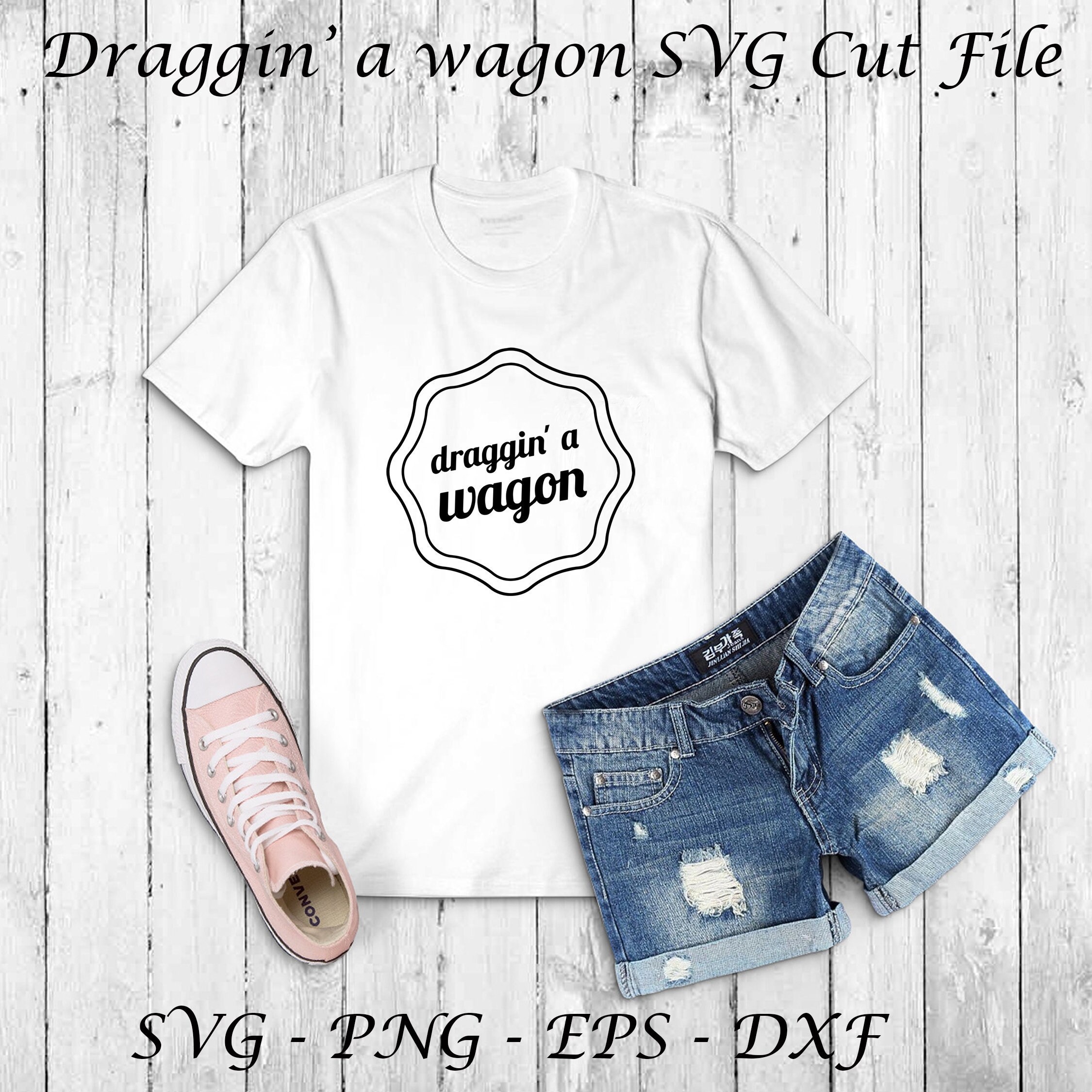 Draggin' A Wagon SVG Cut File - Etsy