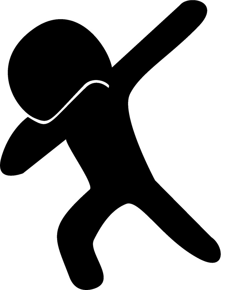 Dabbing Silhouette Cut File - Etsy