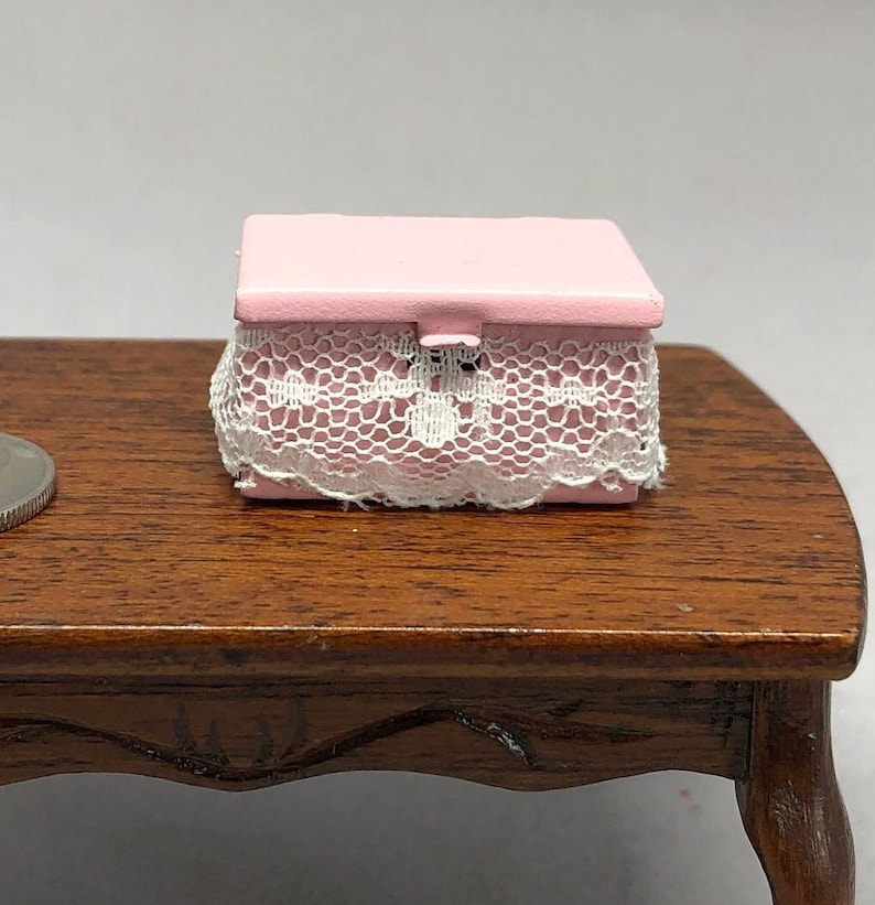 Miniature Pink Jewelry Box - Etsy