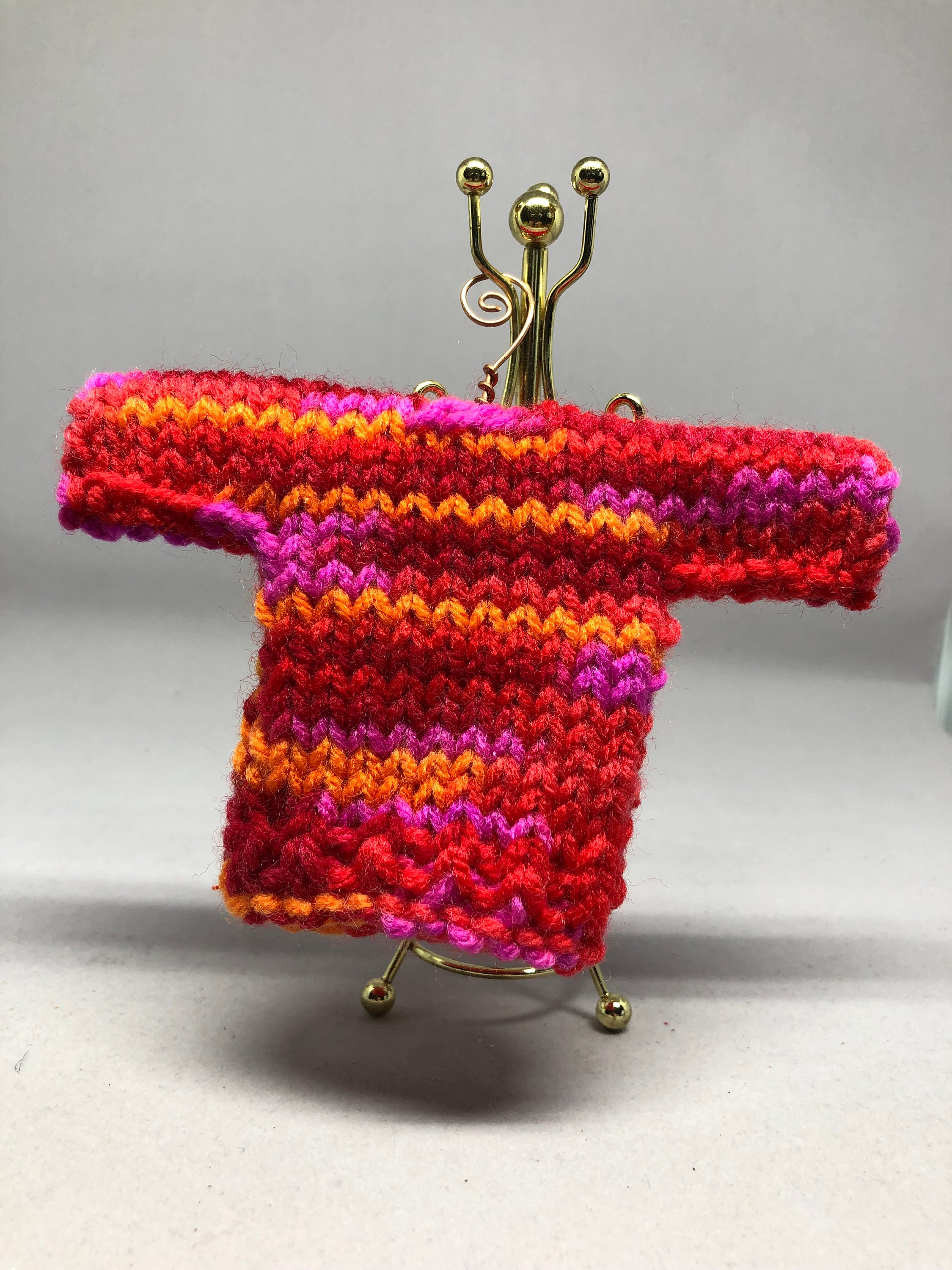 Multi Colored Miniature Sweater on Hanger - Etsy