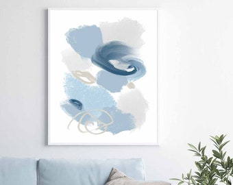 Light Blue Print | Etsy