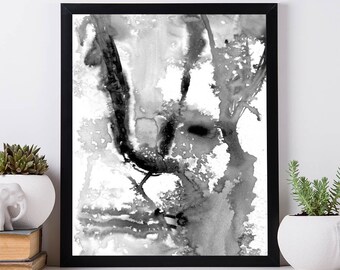 Gray wall art | Etsy