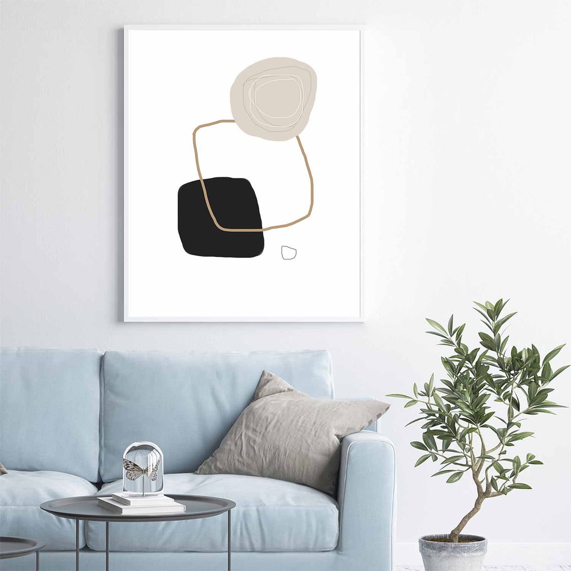 Minimalist Art Print Simple Abstract Wall Art Minimal | Etsy