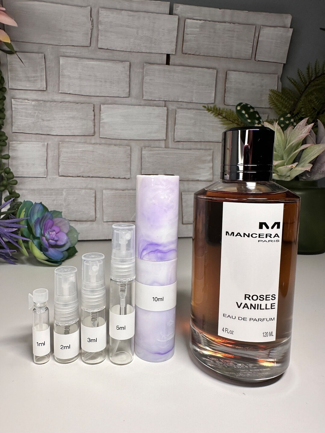 Roses Vanille EDP 1ml,2ml,3ml,5ml,10ml Handmade Perfume Sample Decant ...