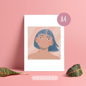 Bliss Poster / A4 Illustration Wall Art Print - Etsy
