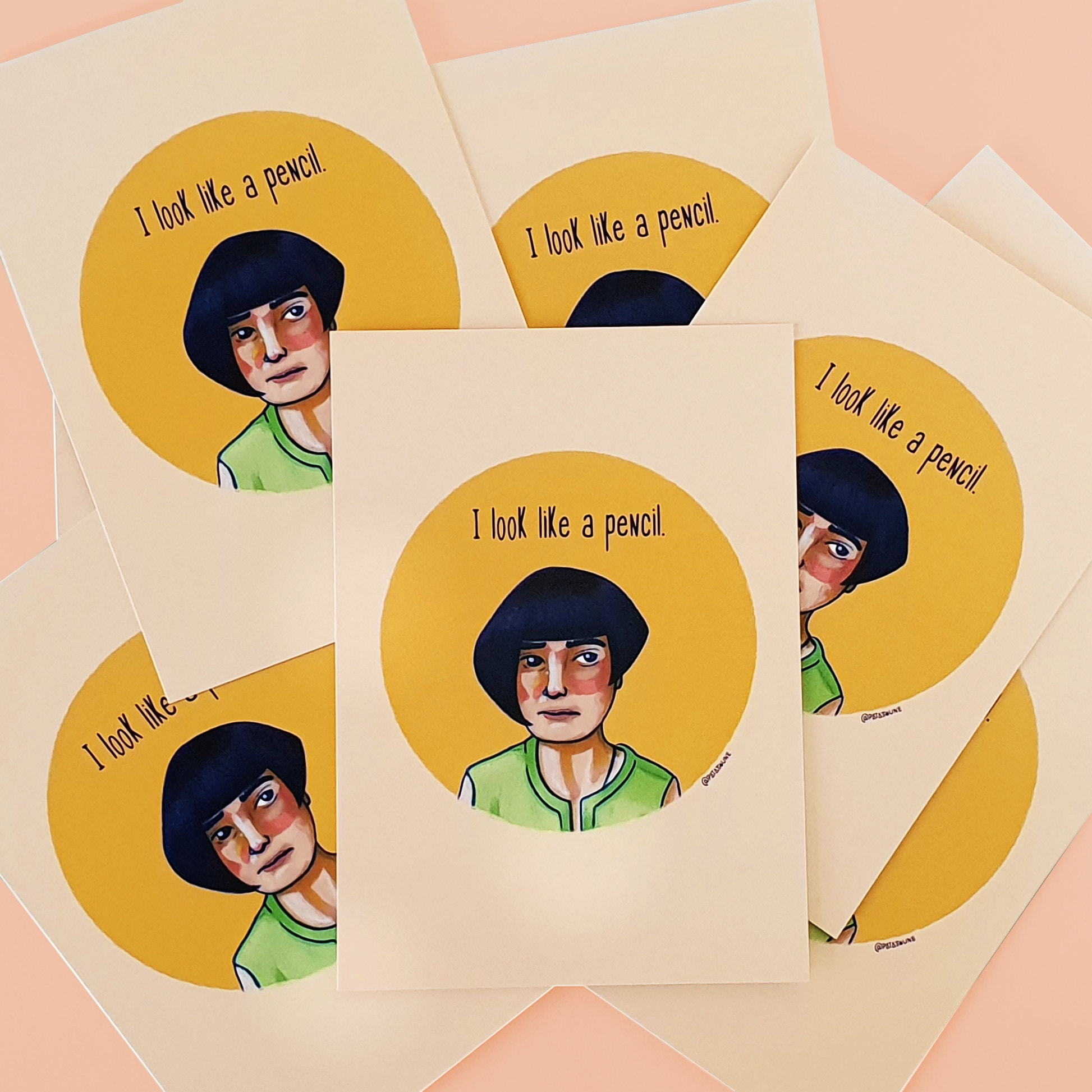 I Look Like a Pencil Fleabag Postcard A6 Print - Etsy