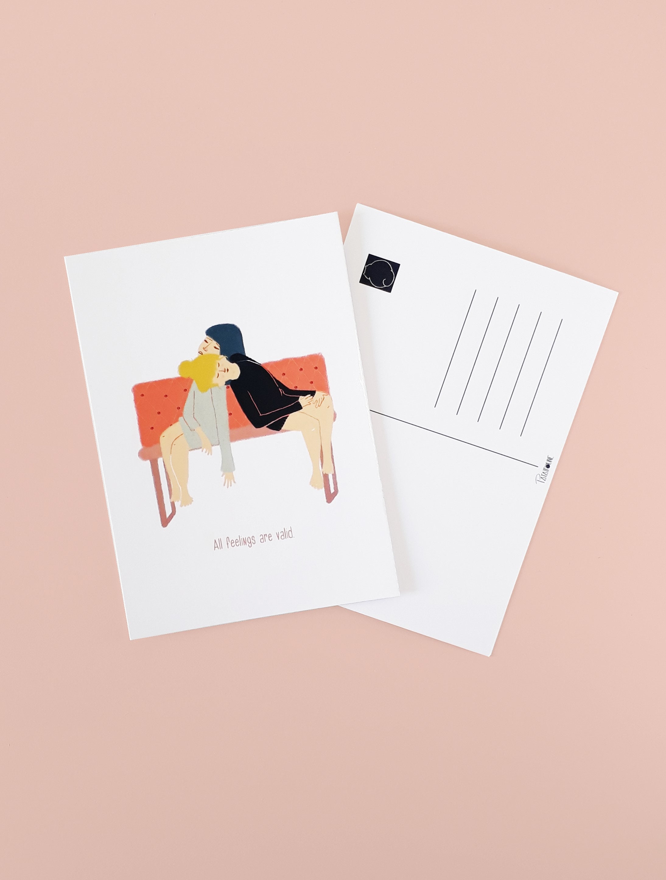Postcard Set: Flow, Cake & Feelings / Inspiration Positive Self Care ...