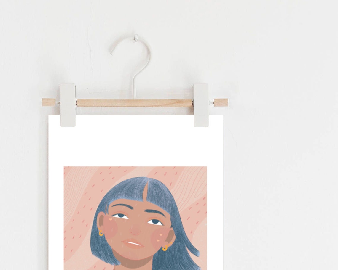 Bliss Poster / A4 Illustration Wall Art Print - Etsy