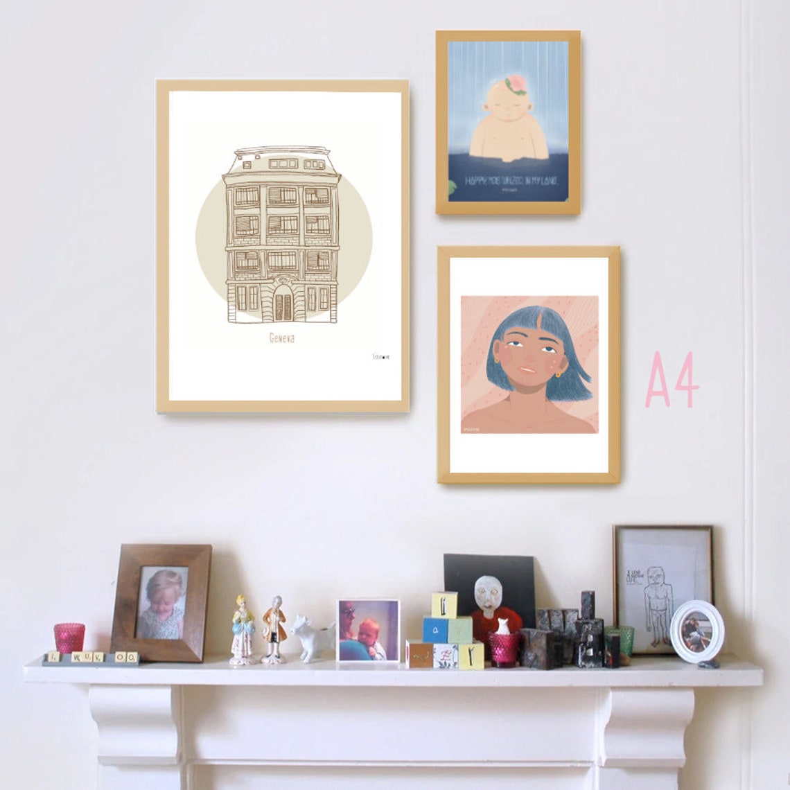 Bliss Poster / A4 Illustration Wall Art Print - Etsy