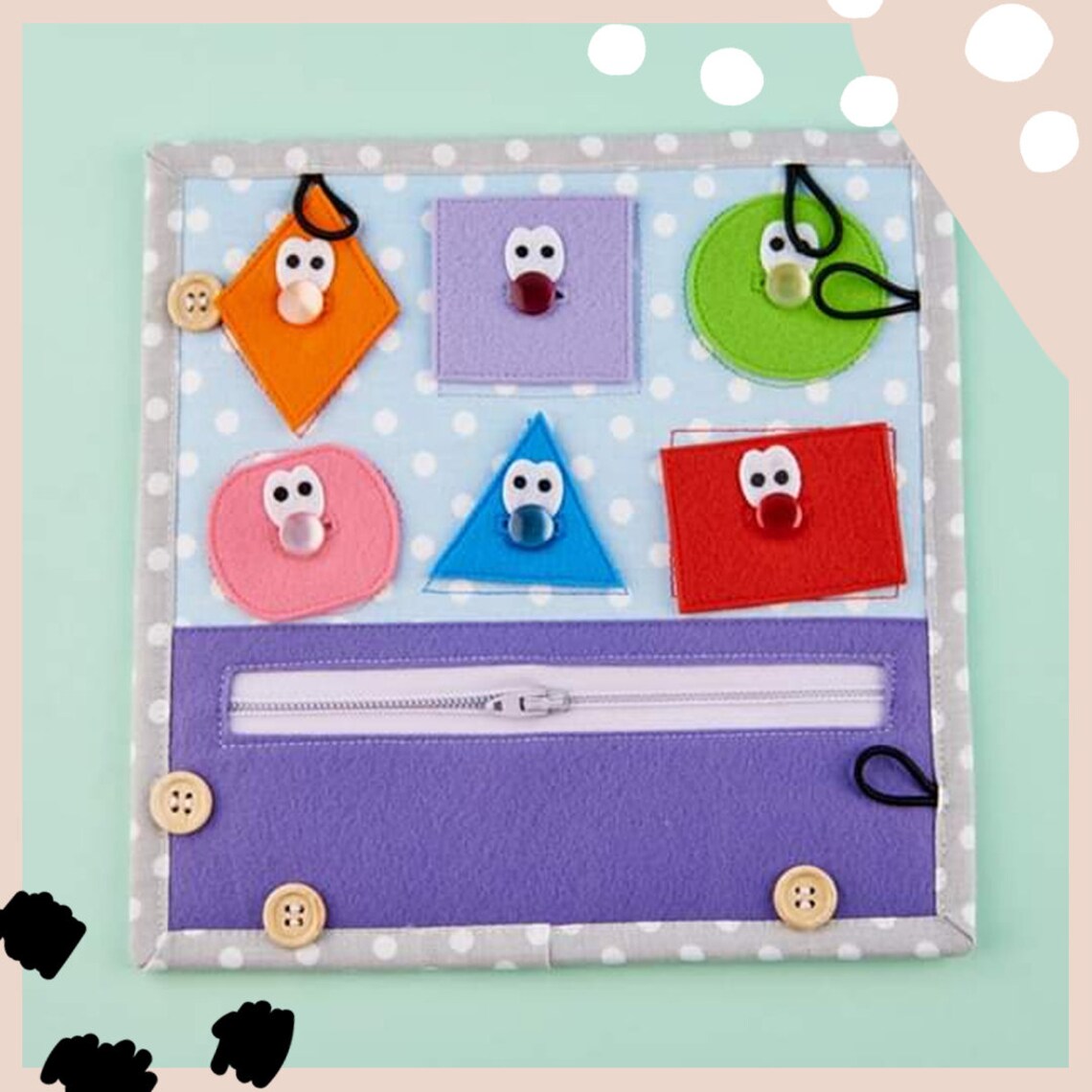 RAINBOW &SHAPES PATTERN Quiet Book Sewing Pattern Toddler - Etsy