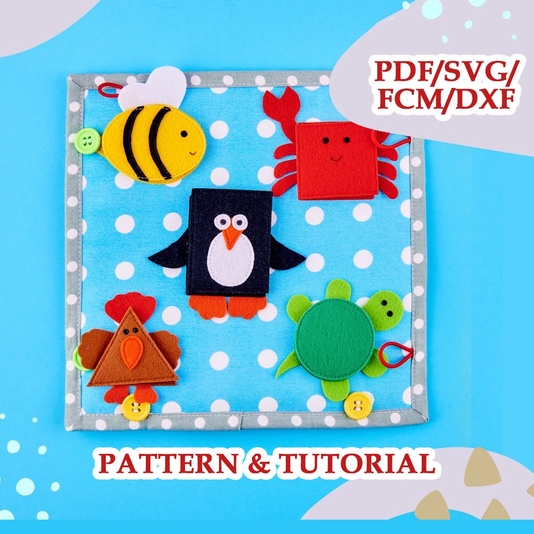 SHAPES TUTOTIALPATTERN Quiet Book Sewing Pattern Toddler - Etsy
