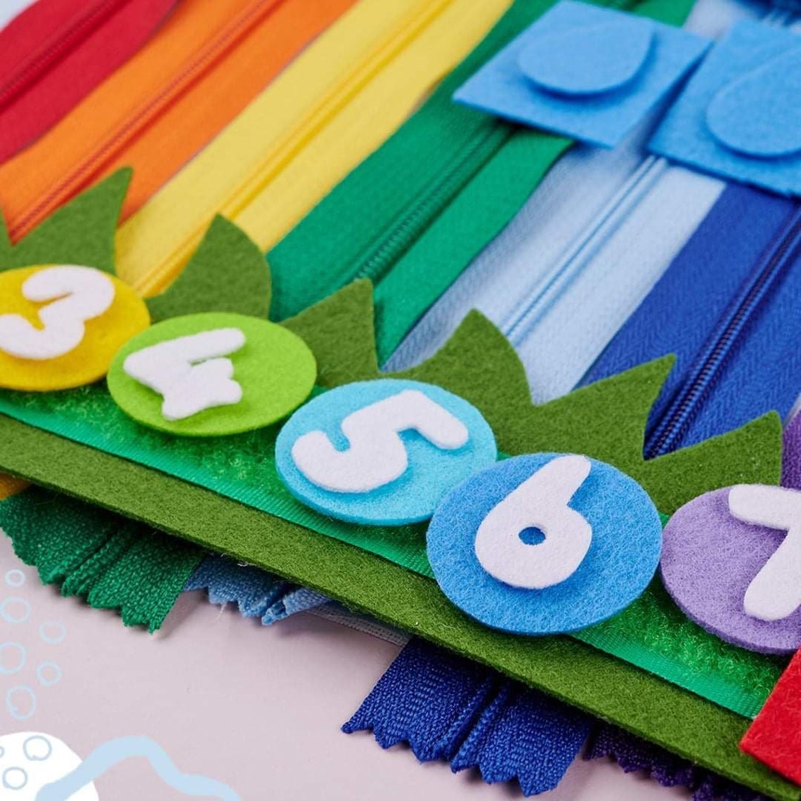 RAINBOW &SHAPES PATTERN Quiet Book Sewing Pattern Toddler - Etsy