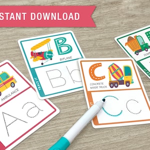 Vehicle Flashcards, Transportation ABC, Preschool Learning ...