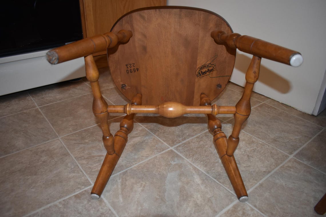 Vintage S. Bent Bros Colonial Wood Chairs (4) Matching VGC - Etsy