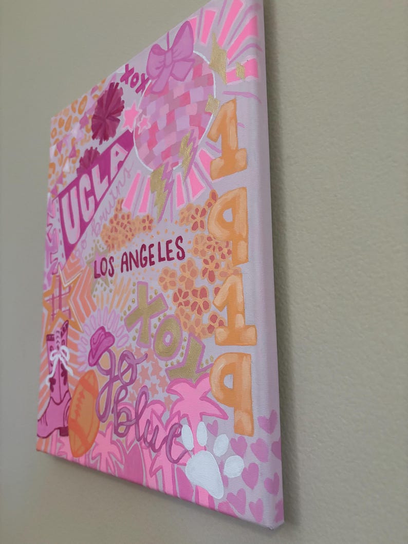 Custom College Canvas Painting- Room Decor - Etsy