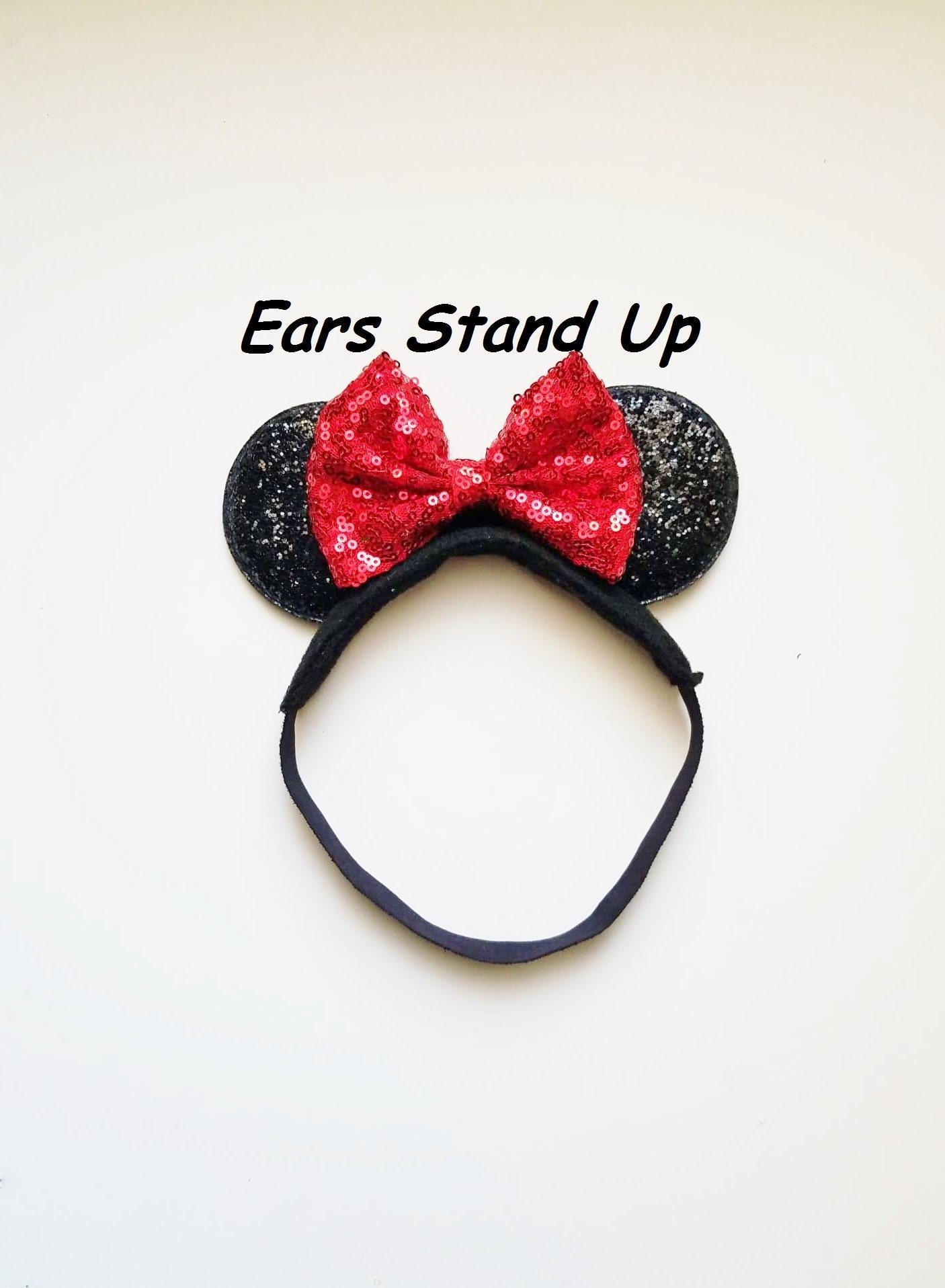 Baby Child Kid Minnie Mouse Ears With Red Bow / Vintage Style - Etsy