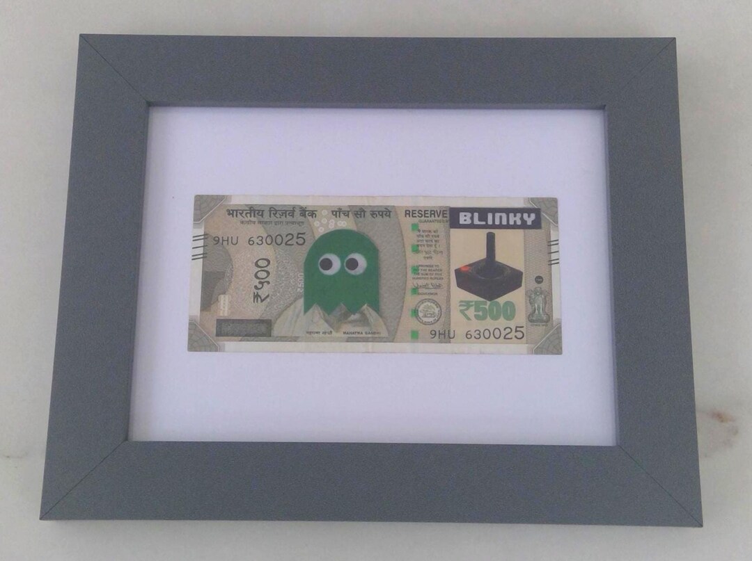Pacman Ghost Banknote. an Awesome Retro Gamer Atari Picture. - Etsy