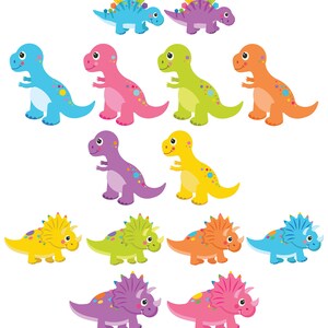 Dinosaur Digital Clipart Bundle - Dinosaur Clipart - Cute Dinosaur ...