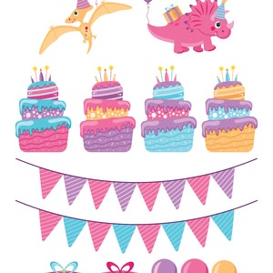 Dinosaur Digital Clipart Bundle - Dinosaur Clipart - Cute Dinosaur ...