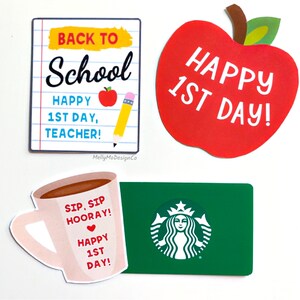 Back to School Bundle (teacher Apple, Coffee, Notepad Tags) - Etsy