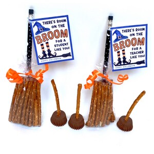 Halloween Broom Tags (room on the Broom) - Etsy