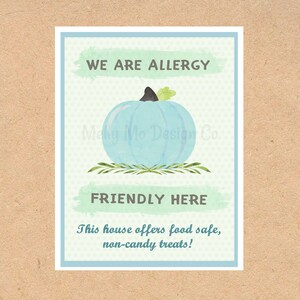 Teal Pumpkin Allergy Awareness/halloween Sign - Etsy