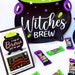 Witches Brew Halloween Gift Card Printable witch's - Etsy