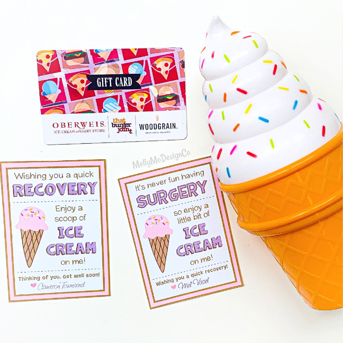 SURGERY Get Well Tags ice Cream/donuts - Etsy