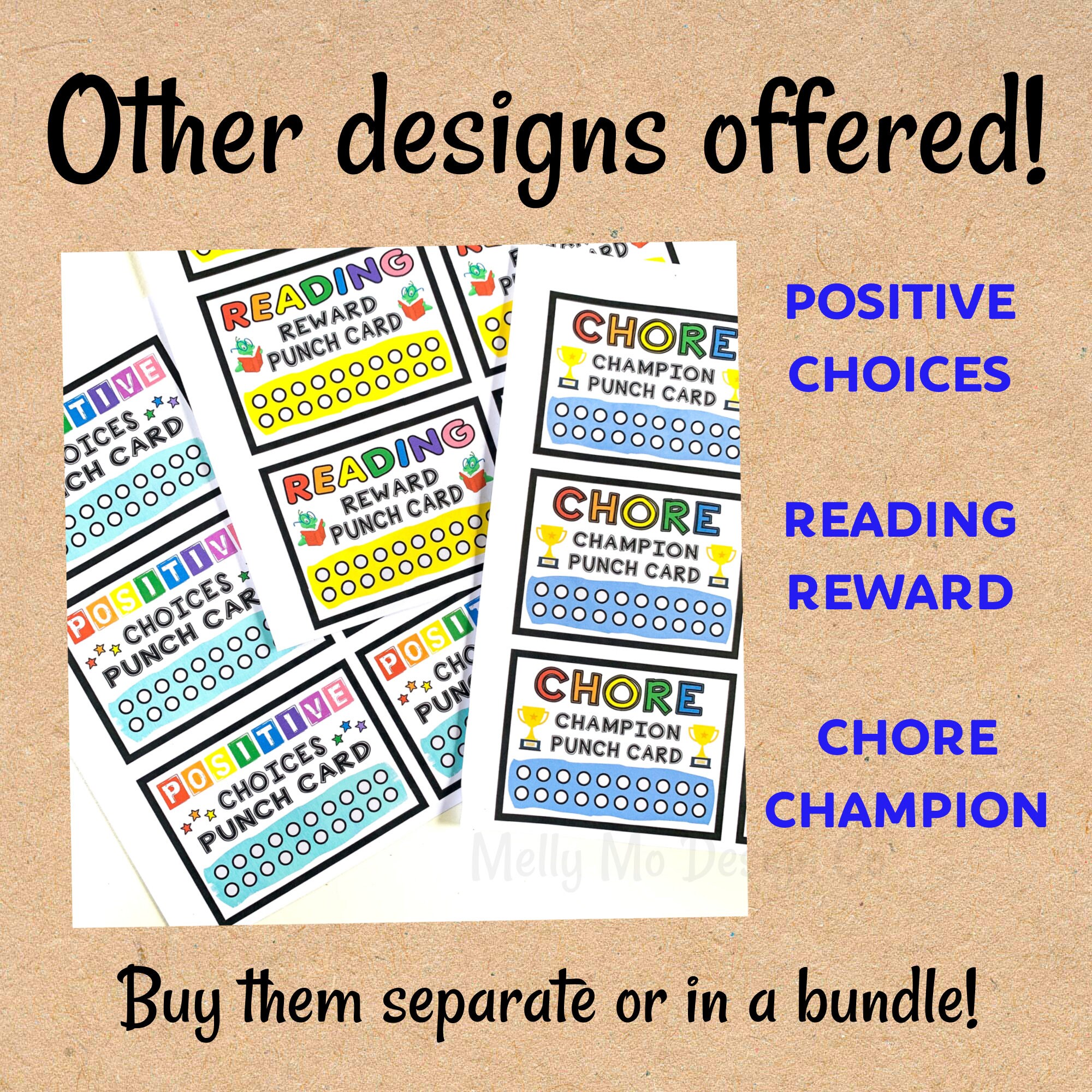 Chore Champion Punch Card for Kids - Etsy