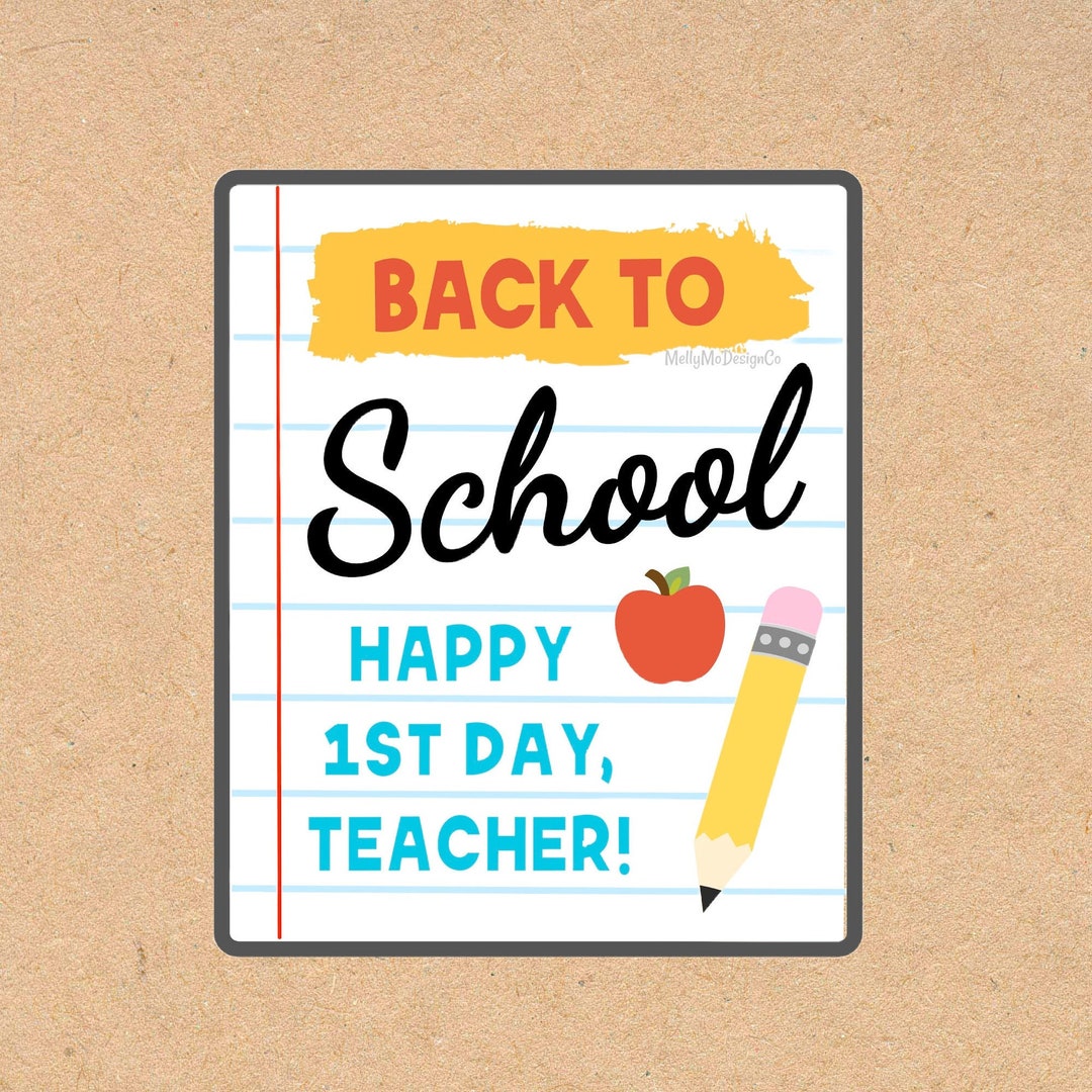 Back to School NOTEPAD Tag (welcome Back, Teacher, Student) - Etsy
