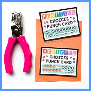 Positive Choices Punch Card for Kids - Etsy