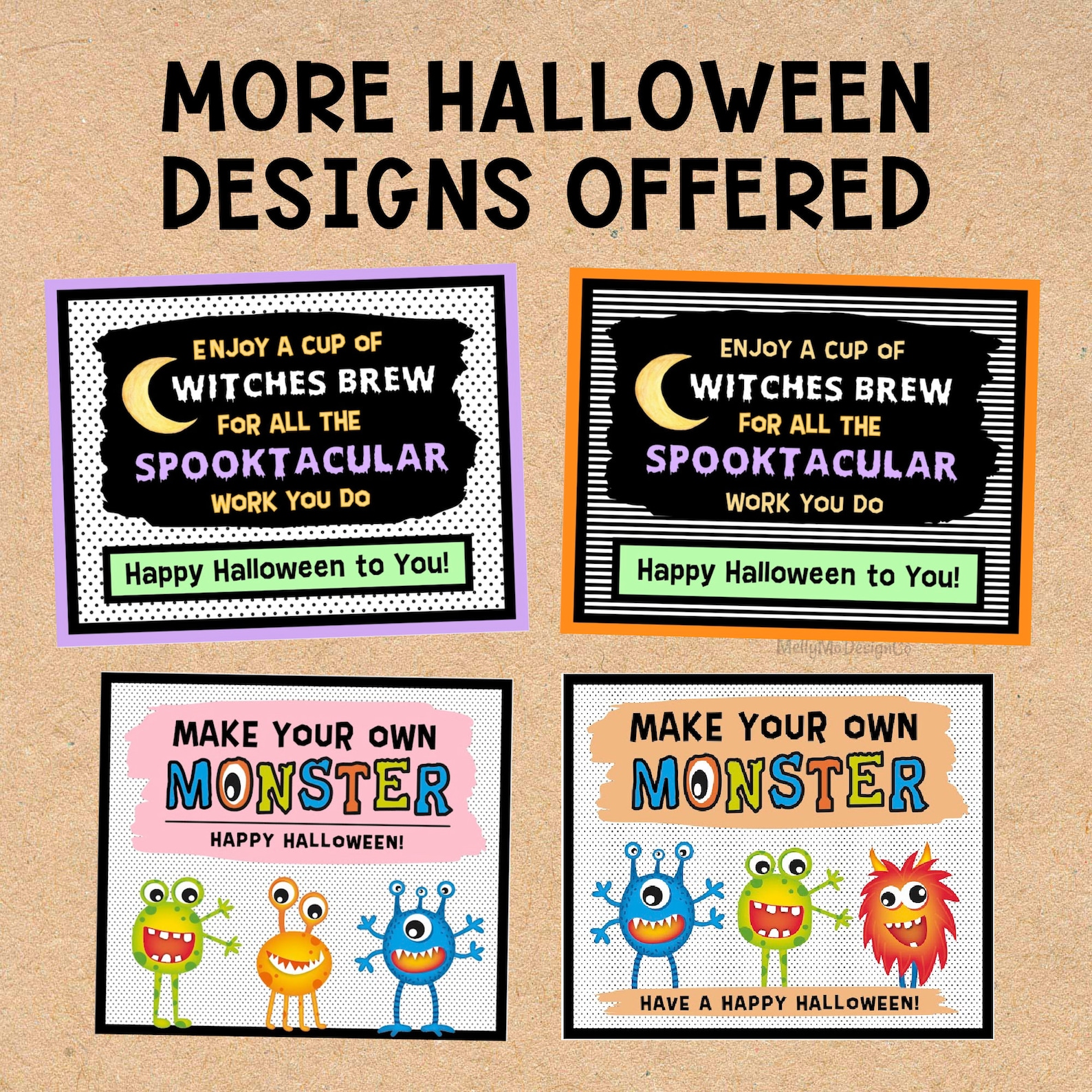 Room on the Broom Tags (PURPLE Border) - Etsy