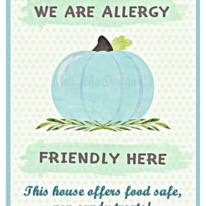 Teal Pumpkin Allergy Awareness/halloween Sign - Etsy