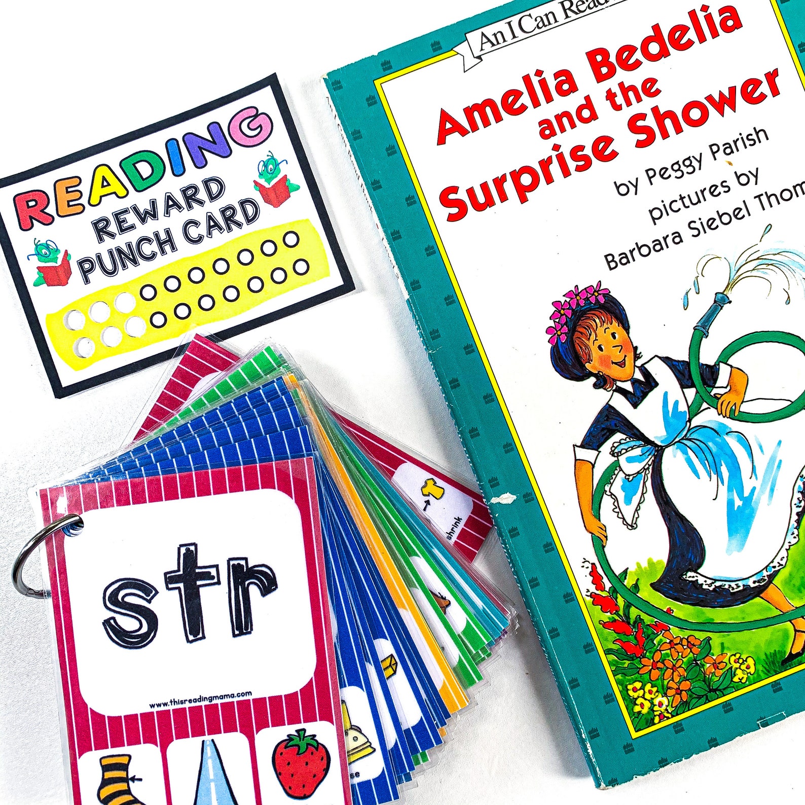 Reading Punch Card for Kids | Etsy