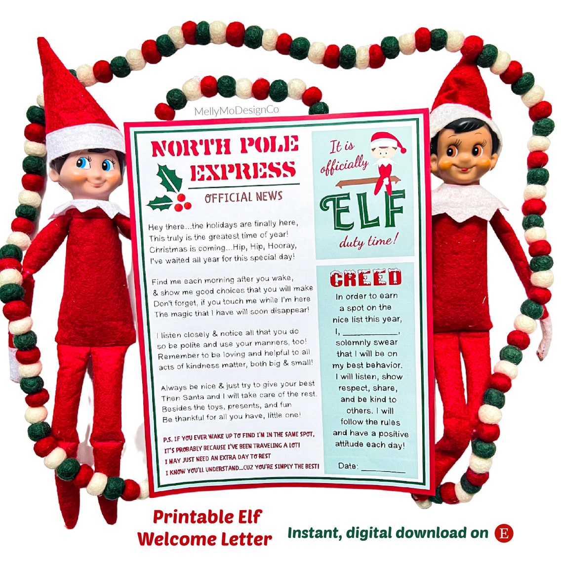 Elf Arrival/welcome/farewell Letters christmas - Etsy