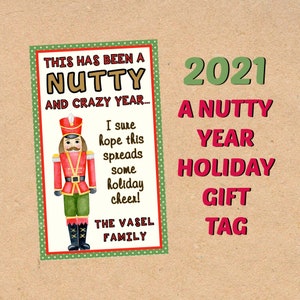 COVID Holiday Nutcracker Gift Tag nutty Christmas - Etsy