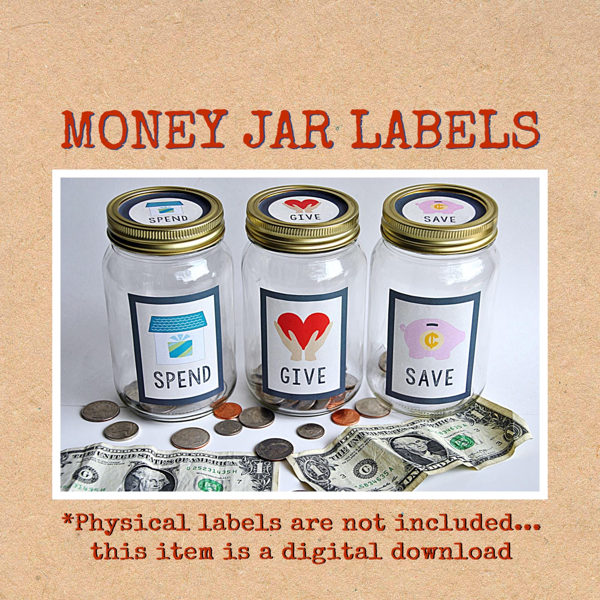 Money Labels for Kids (digital Download - Save/spend/give) - Etsy