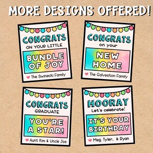 Teacher Appreciation Watercolor Thanks Gift Tag (teacher, Coworker ...