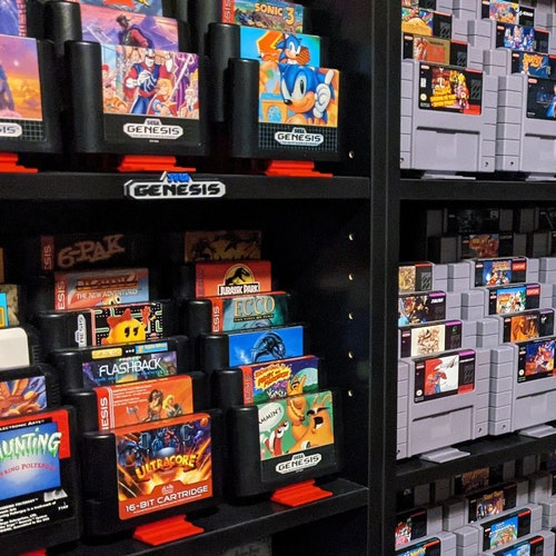 10-pack of Retro Game Stands displays 60 Games - Etsy